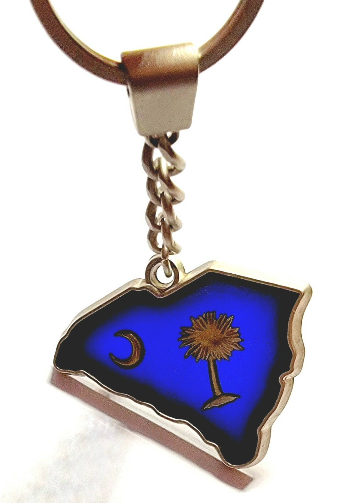 South Carolina Keychain State Flag Shaped Suncatcher Keyring Memory ...