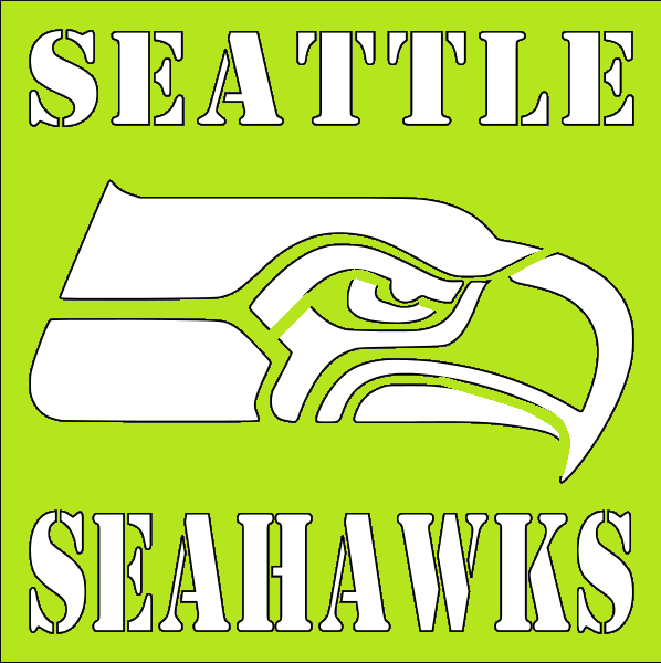 4"x4" Plastic Stencil - Seahawks (SA62)***** | eBay