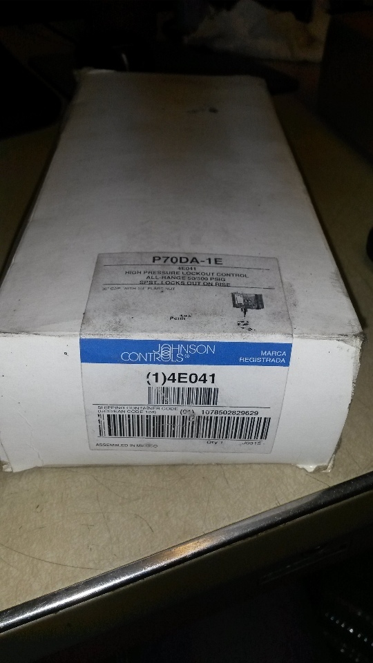 Johnson Controls P70da-1e Pressure Control P70DA1E for sale online | eBay