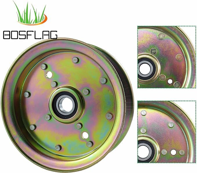 2 Deck Flat Idler Pulley For Husqvarna Craftsman 589766101 589766102 ...