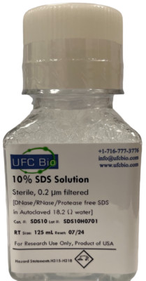 10% Sodium Dodecyl Sulfate (SDS) Solution - 125mL | eBay