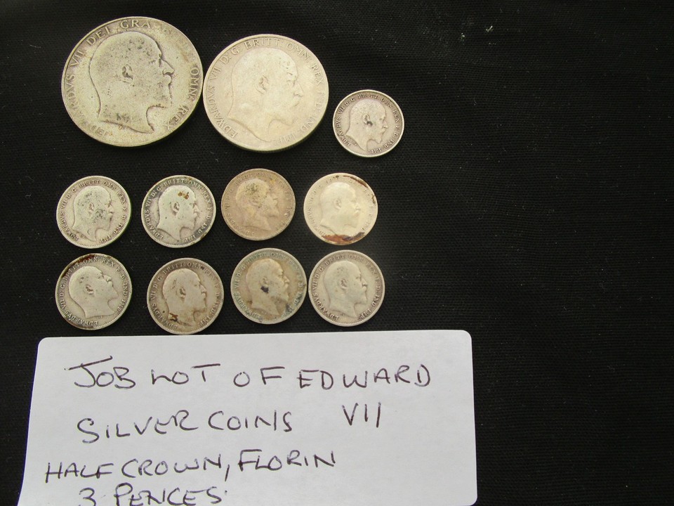 JOB LOT OF EDWARD V11 SILVER COINS (scrap or keep) | eBay UK