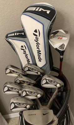 TAYLORMADE R11/R7/R9 Complete Golf Club Set Woods Irons Putter Driver ...