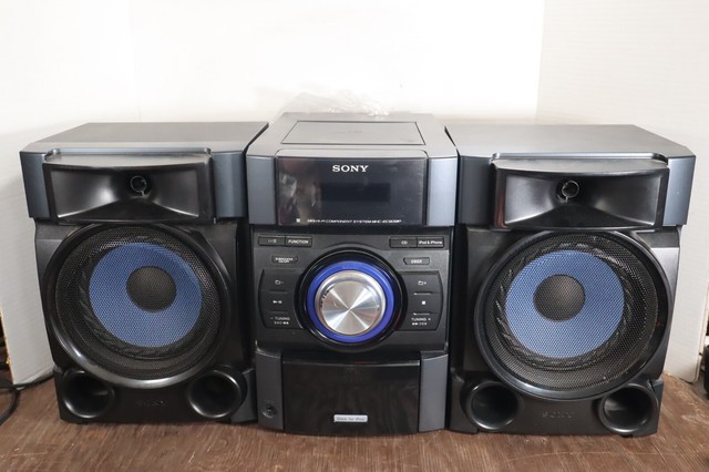 Sony MHC-EC909iP 3 Speaker AM/FM/CD Stereo System Remote *Read* CD Not ...
