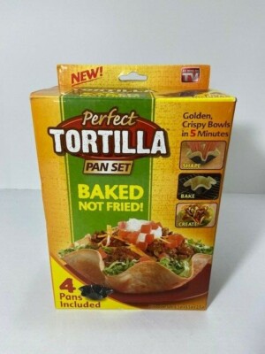 PERFECT TORTILLA PAN SET 4 PANS INCLUDED AS SEEN ON TV BRAND NEW! | eBay