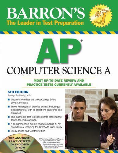 Barron's AP Computer Science A with CD-ROM by Roselyn Teukolsky M.S ...