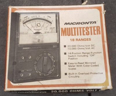 Micronta Multitester 18 Ranges Multimeter 22-201B | eBay