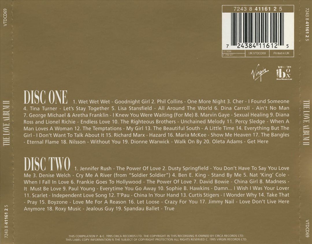 Various Artists Love Album 2 CD for sale online | eBay