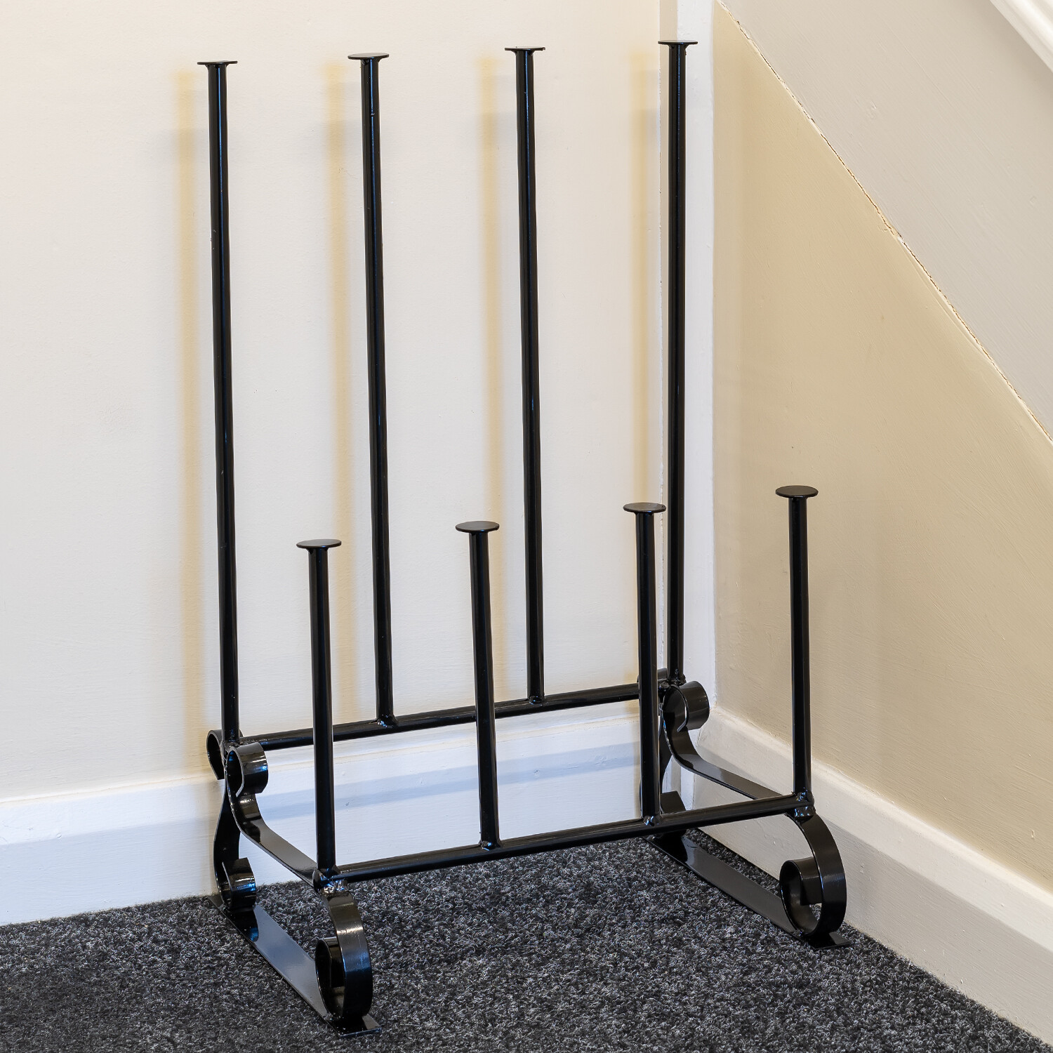 Woodside Steel Wellington Boot Rack/Walking Boot Storage Stand, Indoor ...