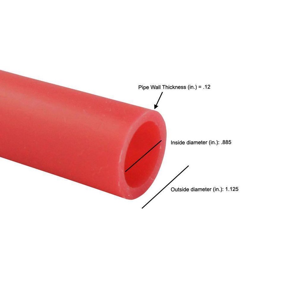 Apollo Pex Pipe 100ft Red Pex-B Pipe Corrosion Resistant Flexible ...