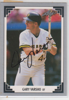 Autographed 1991 Leaf Gary Varsho - Pirates | eBay