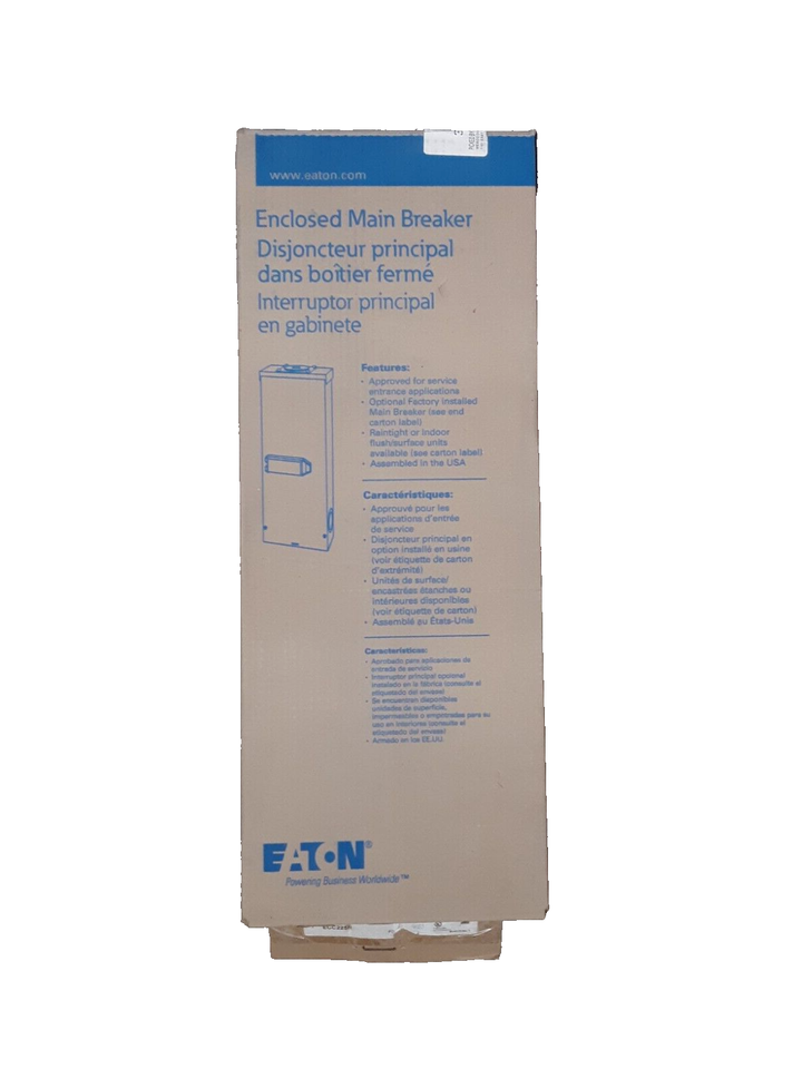 Eaton ECC225R Circuit Breaker Enclosure, 225 AMPS Max, 240 VAC, Outdoor ...