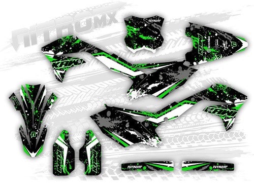 Graphics Kit fits Kawasaki KX 450F KXF 450 KX450F 2016 2017 2018 Decals ...
