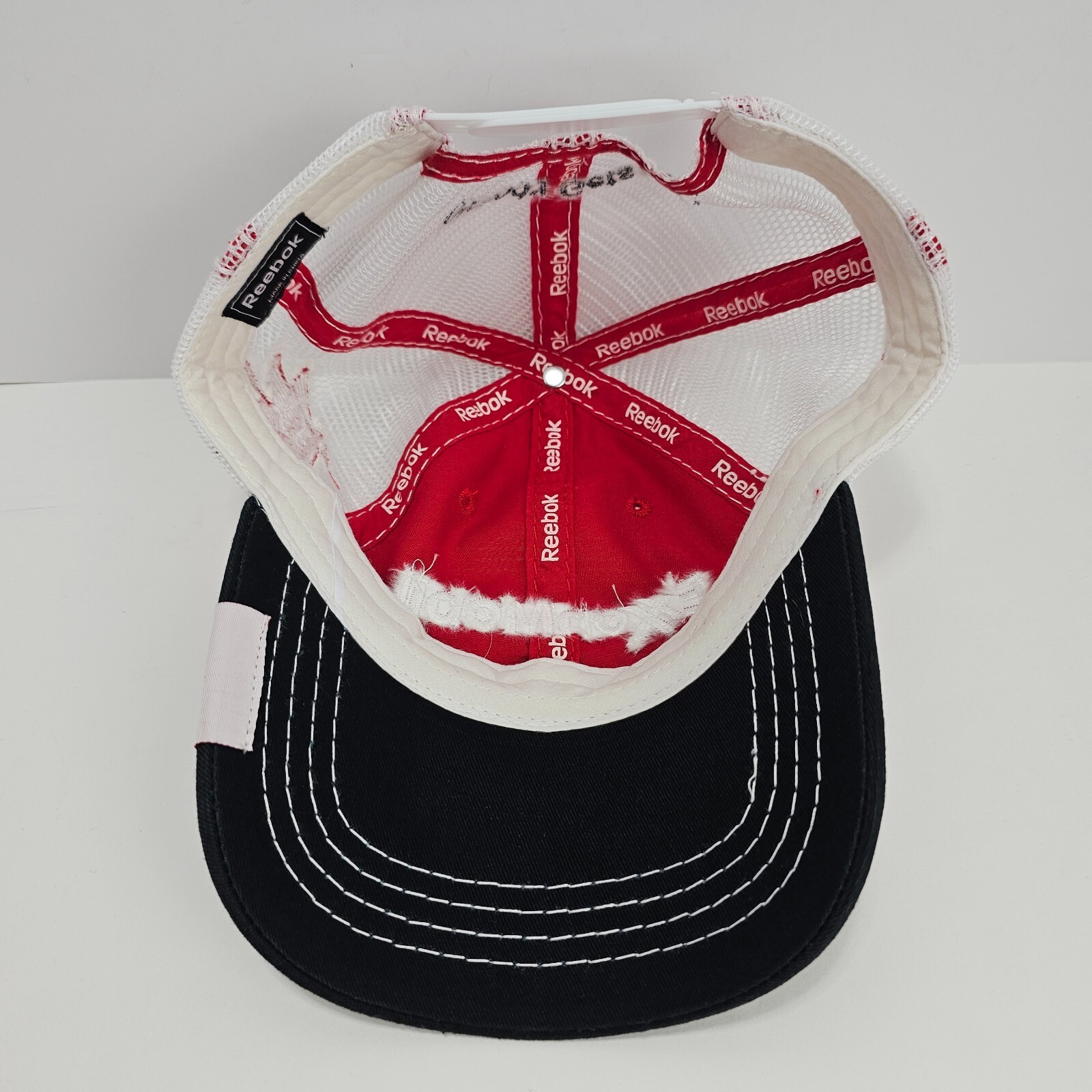 ExxonMobil Exclusive Reebox Pegasus Mesh Snap Back Hat Cap Red Unisex ...