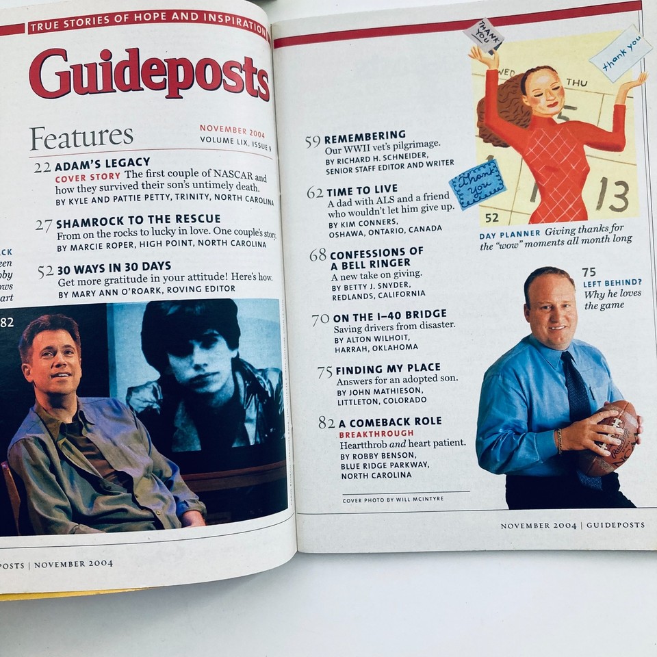 Guideposts Magazine November 2004 Vol 59 No. 9 Kyle & Pattie Petty No ...