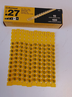 ramset .27 cal 100 loads power level 4 yellow 4Rs27 powder actuated | eBay