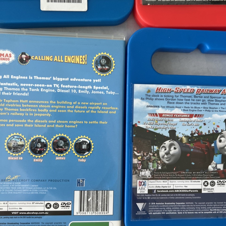 Thomas The Tank Engine And Friends DVDs Bundle x21 ABC Kids Movies ...