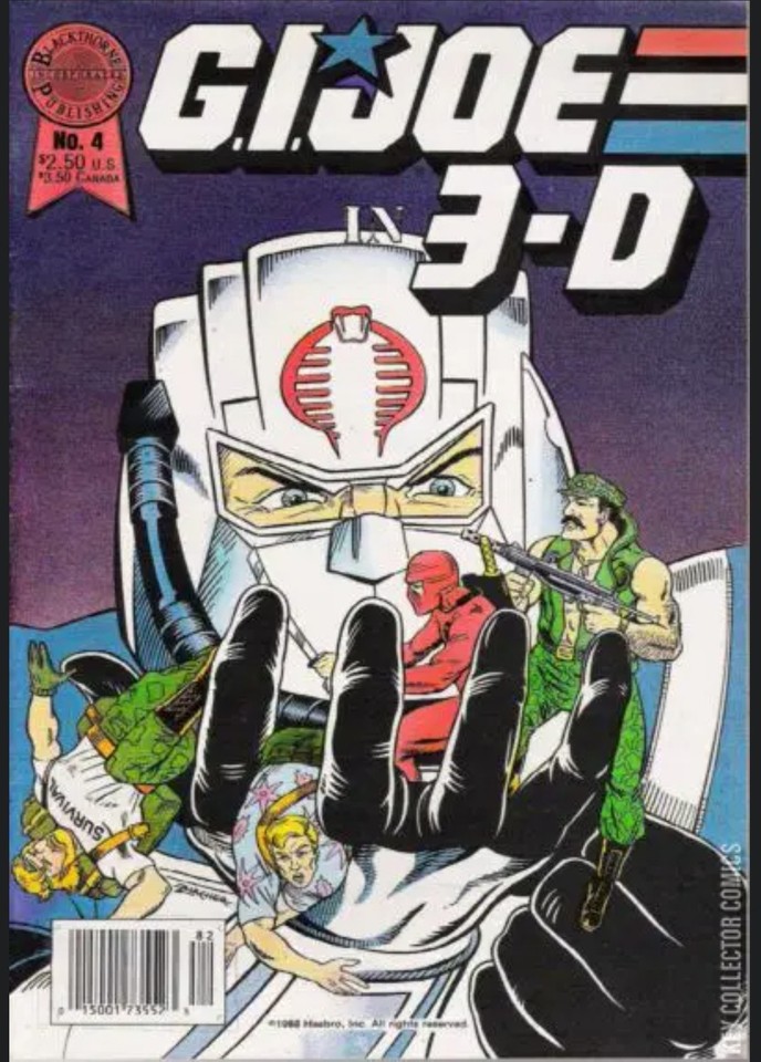 BLACKTHORNE GI JOE 3-D #1, #2 RARE ERROR 2nd PRINT MARVEL G.I. JOE ...
