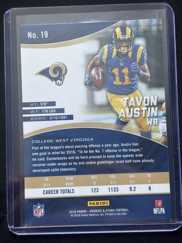 2016 Rookies and Stars Tavon Austin Los Angeles Rams #19 | eBay