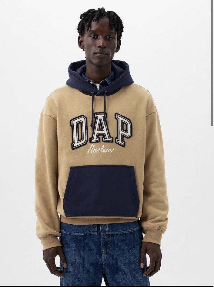 NWT Gap x DAP Harlem Colorblock Logo Hoodie Perfect Khaki NWT Gap x DAP Harlem Colorblock Logo Hoodie Perfect Khaki