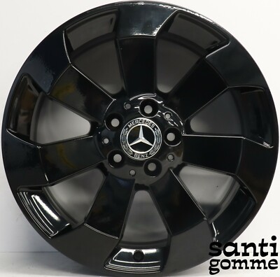 4 rims Alloy 8 X 18 " MERCEDES Vito Original Shiny Black A1664011602 ...