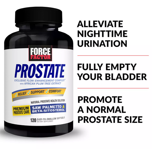Force Factor Prostate Support Supplement (120 ct) Saw Palmetto African ...