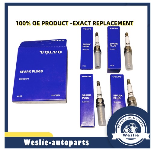 Genuine Volvo Spark Plug 31673604 Set 4 for sale online | eBay