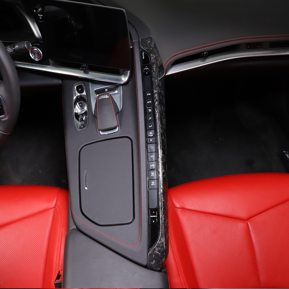 Forged Carbon Fiber Center Console Passenger Side Trim For Corvette C8 ...