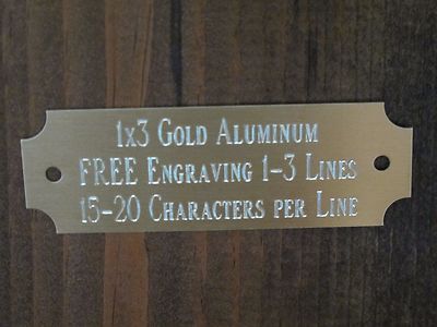 Engraving - Name Plate Engraving