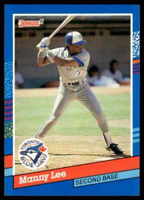 1991 DONRUSS Baseball Trading Card #211 - MANNY LEE, Toronto Blue Jays ...