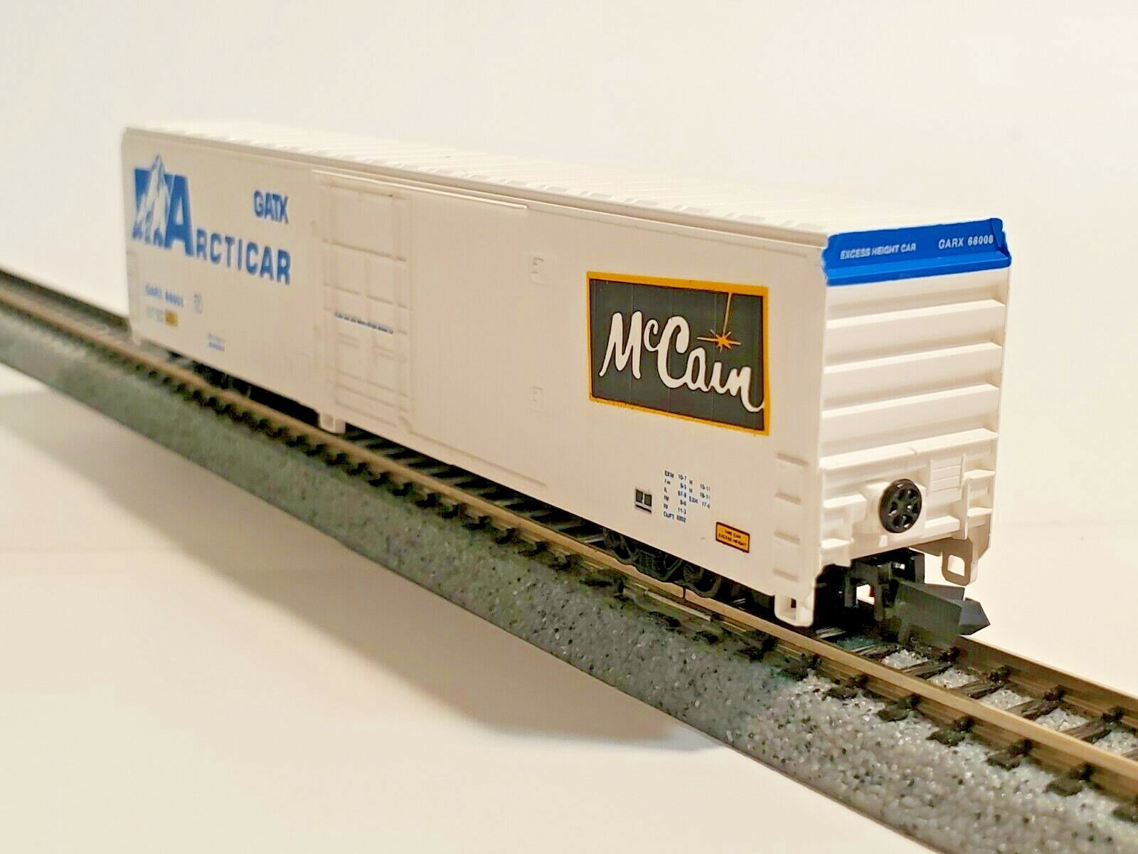 VINTAGE WALTHERS N SCALE GAUGE 70' CRYOGENIC REEFER McCAIN ARTICAR GARX ...