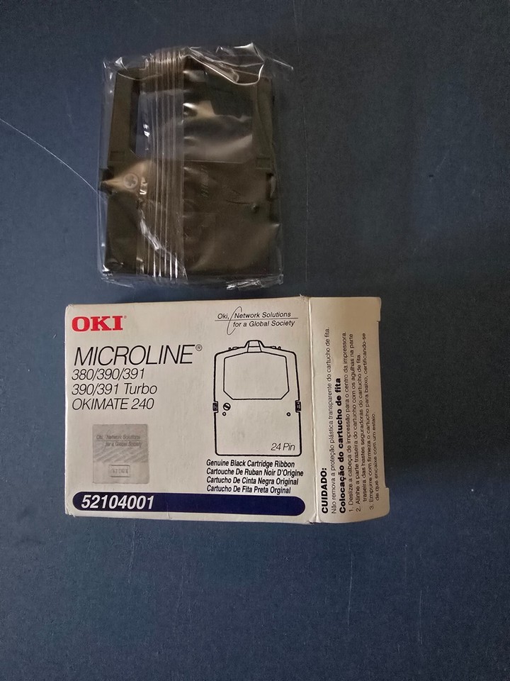 OKI Microline 52104001 Black Ribbon Cartridge for 380/390/391/OKIMATE ...