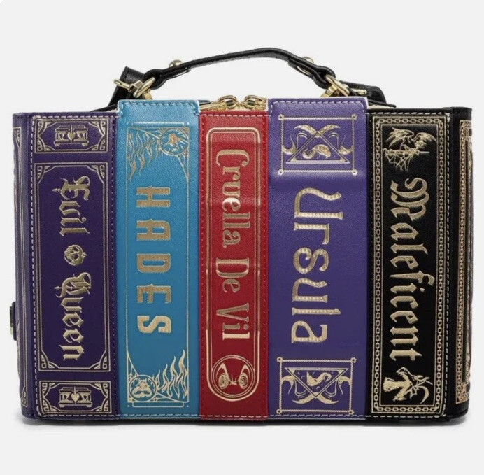 Loungefly Exclusive Stitch Shoppe Disney Villains Books Crossbody Bag ...