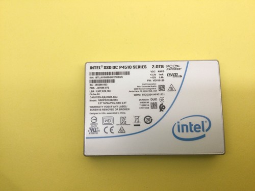 Intel DC P4510 Series 2TB NVME PCIe U.2 2.5in SSD SSDPE2KX020T8 | eBay