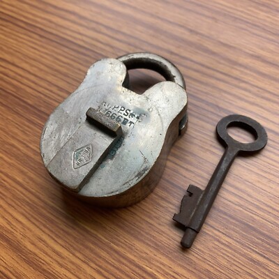 AN OLD OR ANTIQUE BRASS PADLOCK OR LOCK WITH KEY, rich patina. | eBay