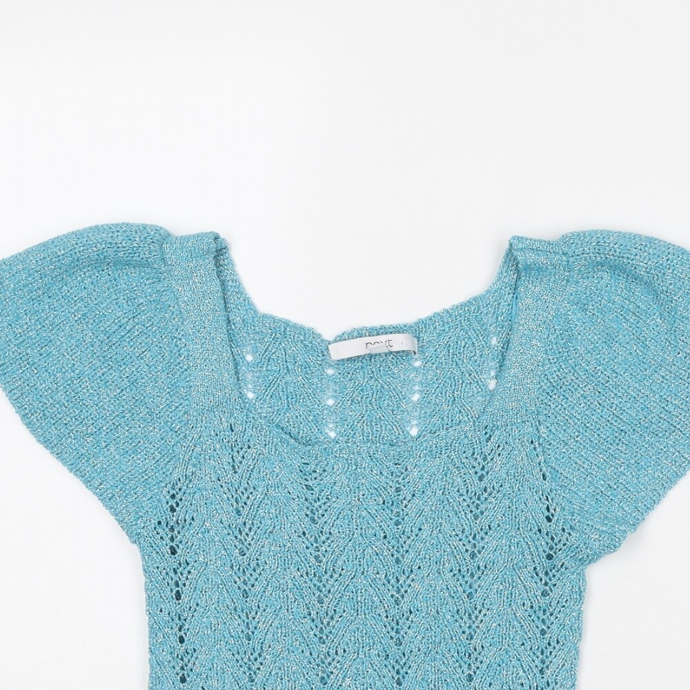NEXT Womens Blue Round Neck ModAcrylic Blend Jumper Size XS | eBay UK