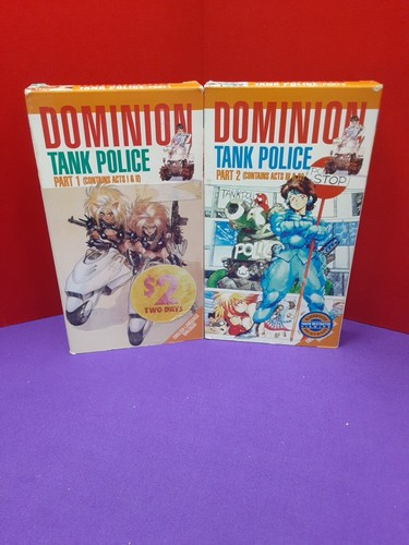Dominion Tank Police Part 1 & 2 VHS (English dubbed) | eBay