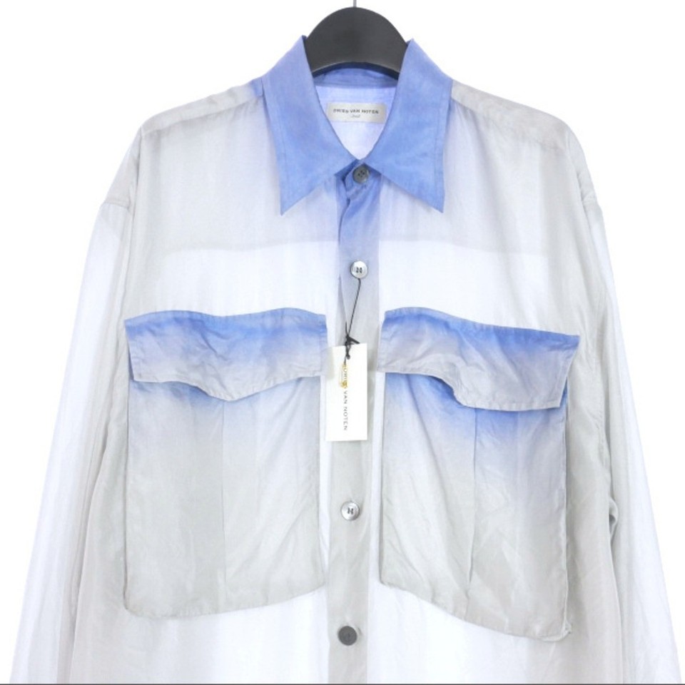 Dris Van Noten DRIES 24SS Calender Tris Shirts Oversized Silk Shirt ...