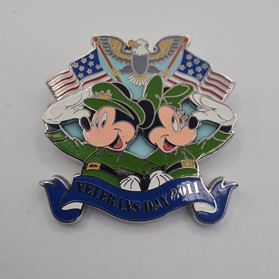 Disney pin LE 2000 Veteran's Day 2011 MICKEY & MINNIE MOUSE from 2011 ...