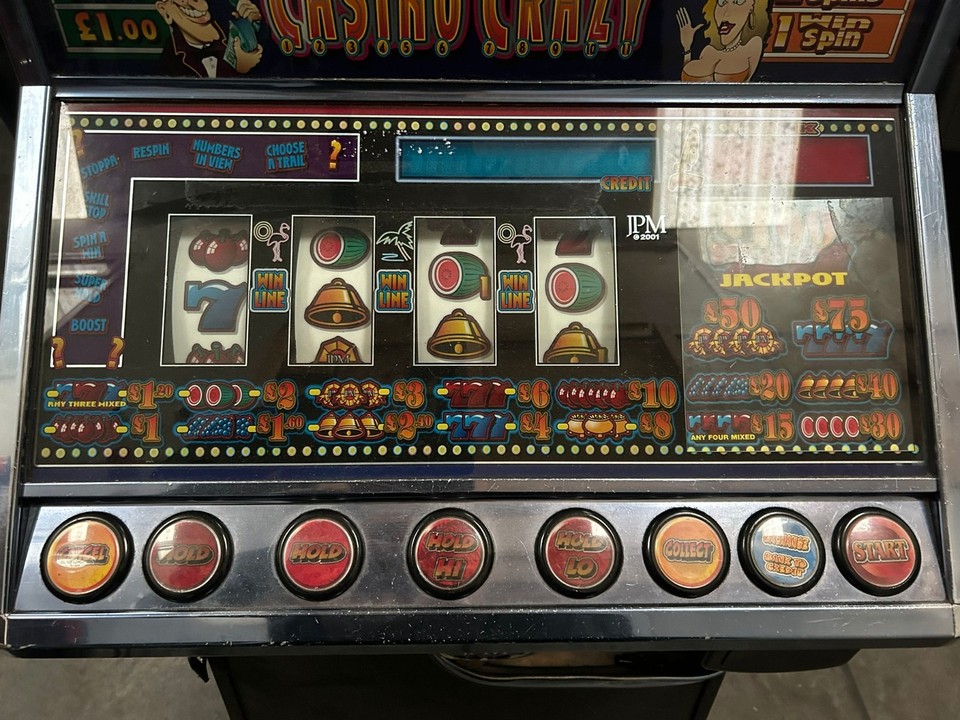 JPM CLASSIC CASINO CRAZY FRUIT MACHINE, BANDIT, ELEKTRA CAB, RETRO FOR ...