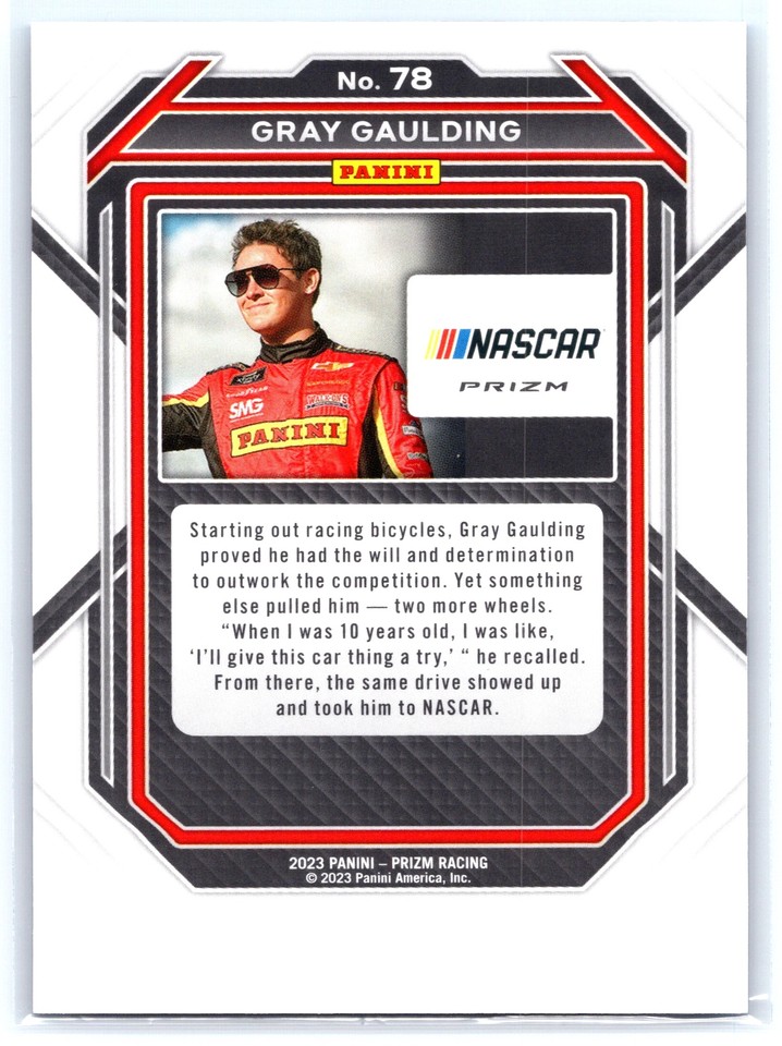 2023 Panini Prizm #78 Gray Gaulding Hyper Prizm Blue and Carolina Blue ...