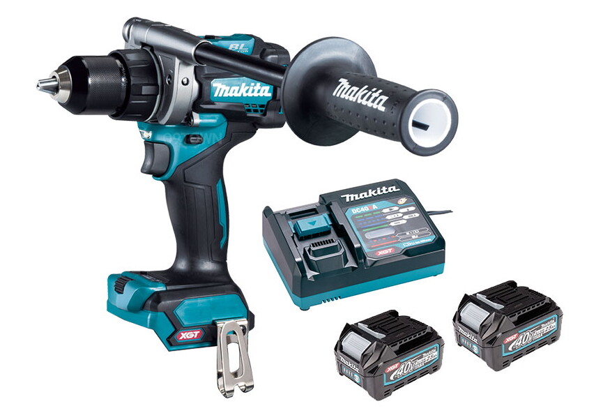 Makita DF001G BL 40V 2x2.5Ah 2600rpm 125Nm Keyless 13mm LED ESC ...
