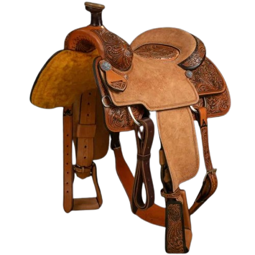 Ranch Roping Roper Wade Tree A Fork Work Leather Western Horse Saddle ...