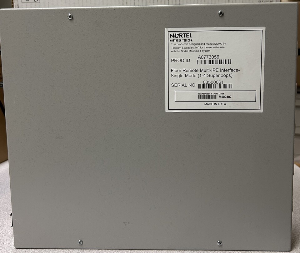 A0773056 Nortel Fiber Remote Multi-IPE Interface single-Mode Card1-4 ...
