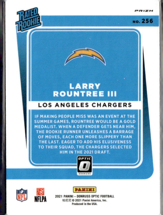2021 Donruss Optic Purple Shock RC #256 Larry Rountree III Los Angeles ...