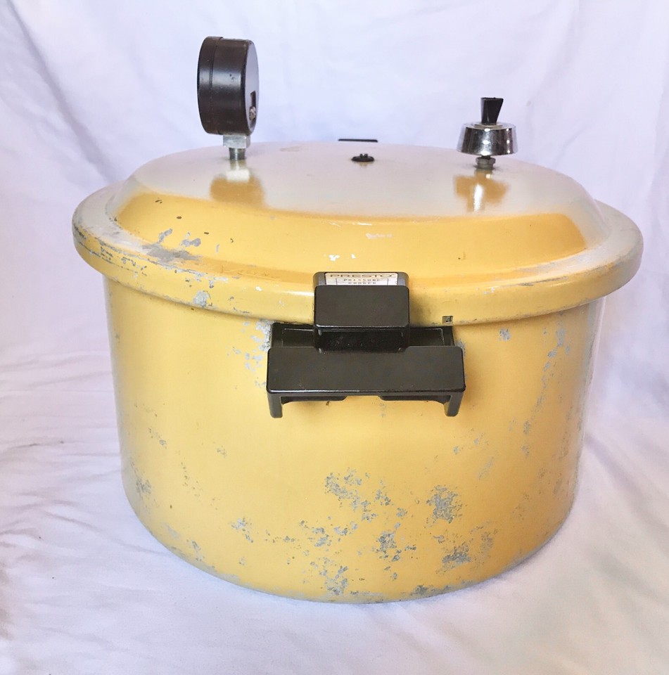 Presto 12 Qt Pressure Cooker Canner Model 01/CAA12H Yellow Harvest Gold ...