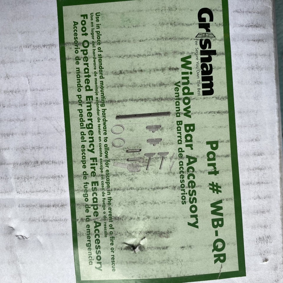 Grisham Window Bar Quick Release Kit, #WB-QR | eBay