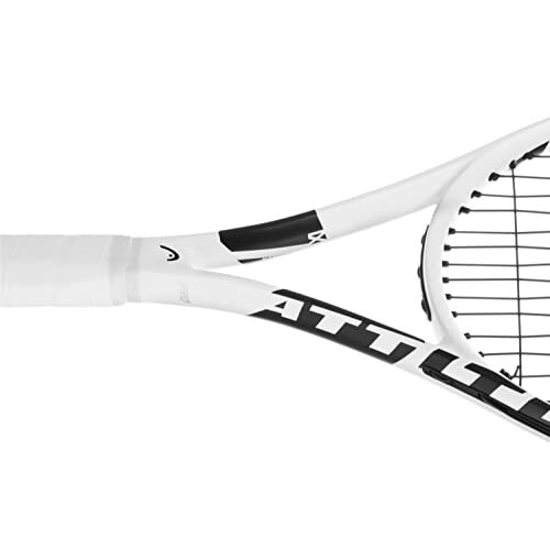 HEAD Metallix Attitude White Tennis Racket - Pre-Strung Adult Tennis ...