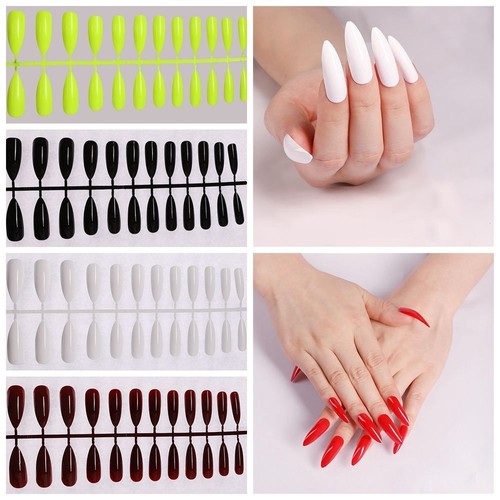 Finger Extensions Extra Long False Nails Stiletto Tips Manicure Tools ...