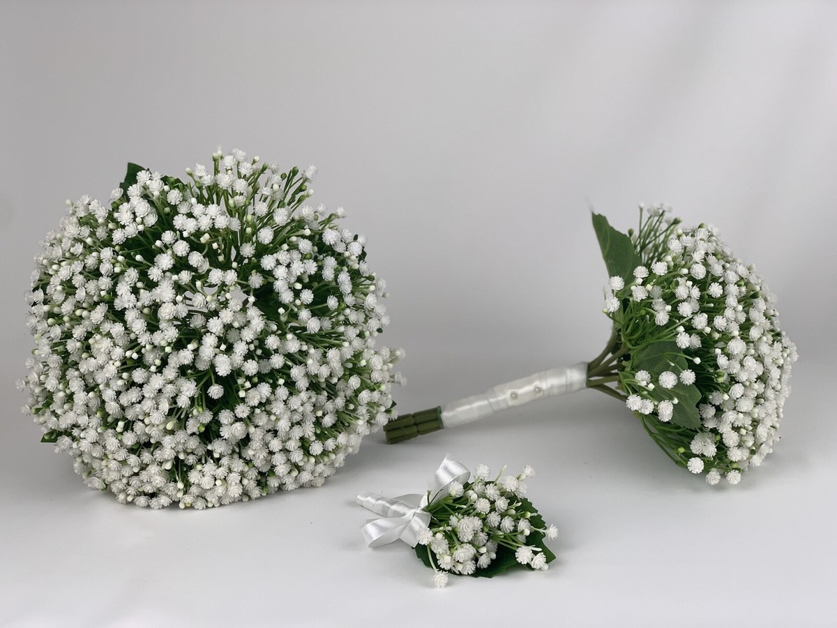 Gypsophila Bridal Bouquet Luxury Red Roses And Gypsophilia Bouquet